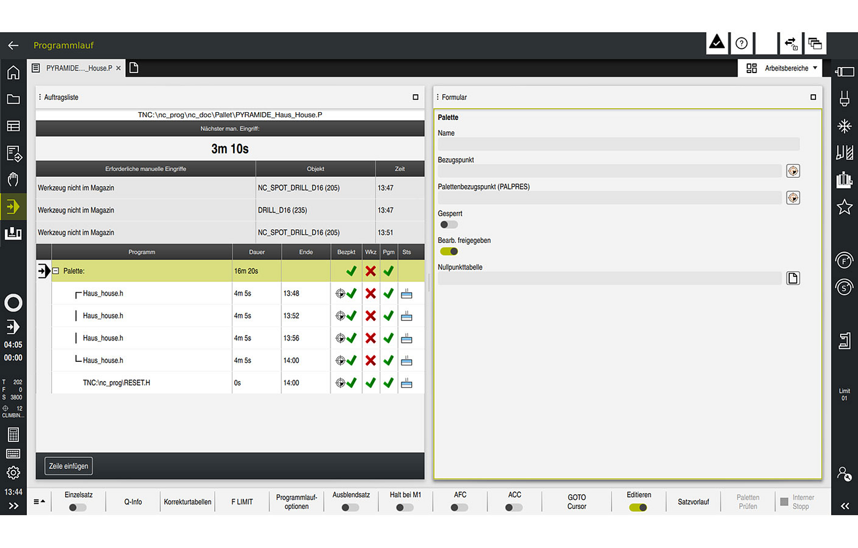 Batch Process Manager | HEIDENHAIN